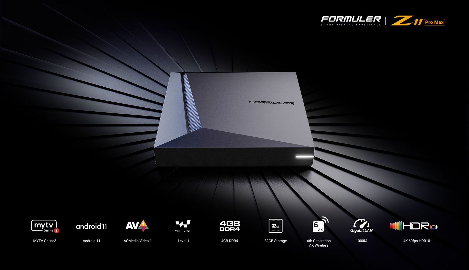 Formuler Z11 PROMAX 4K Android 11 OTT Medien-Streamer 4GB RAM 32GB Flash, Wlan | 13811