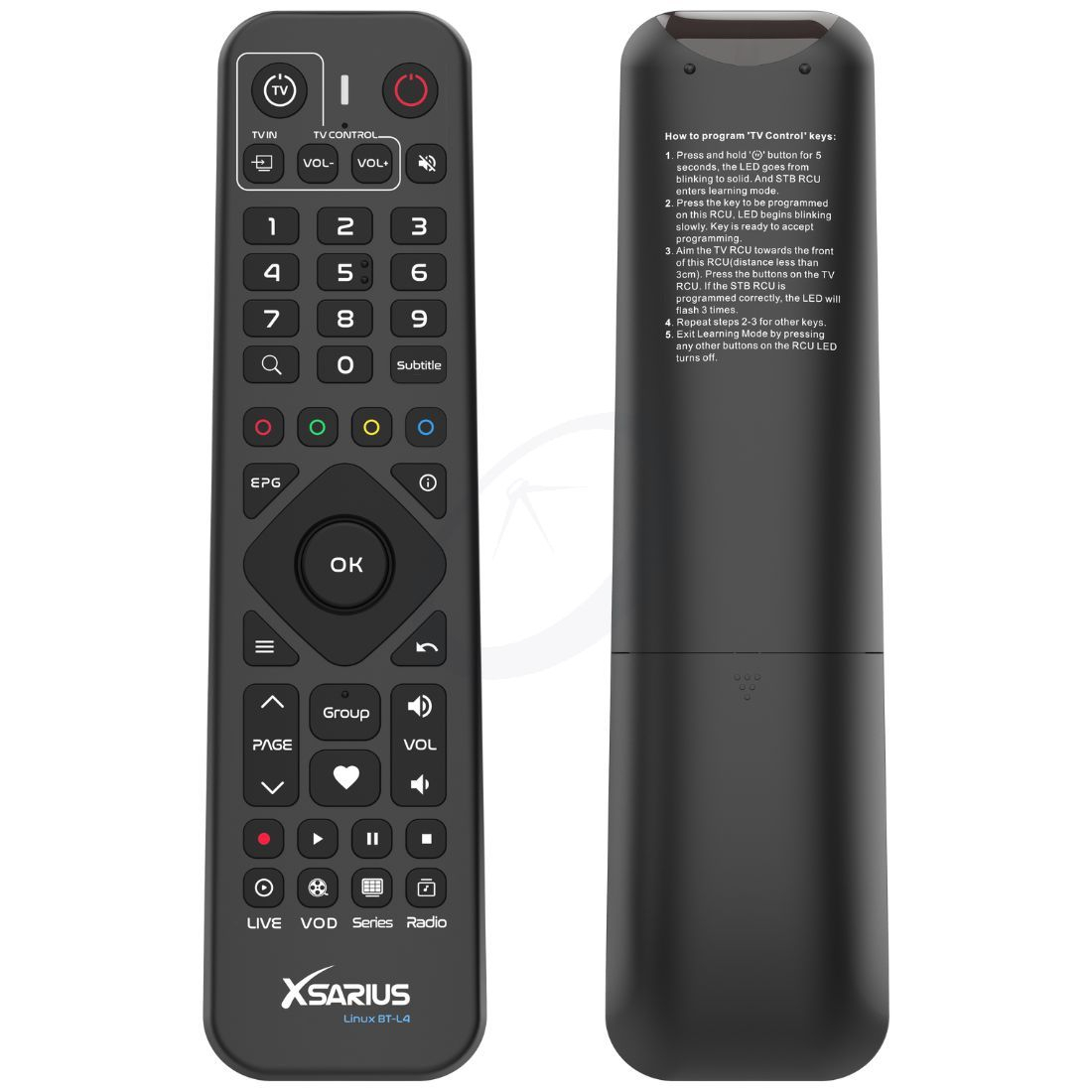 Xsarius Sniper 2-Serie BT-L4 RCU IR- und Bluetooth-Fernbedienung mit ...