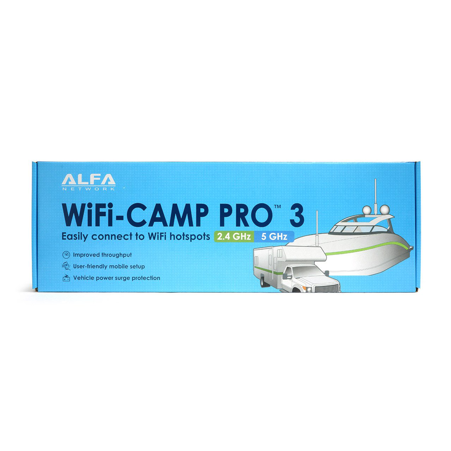 ALFA WiFi Camp-Pro 3 Dual Band WLAN Range Extender Kit, 2.4 & 5 GHz 300 ...