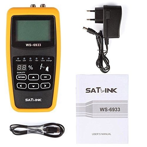 Satlink WS-6933 Camping Satfinder HD DVB-S + DVB-S2 8PSK SAT Messgerät ...