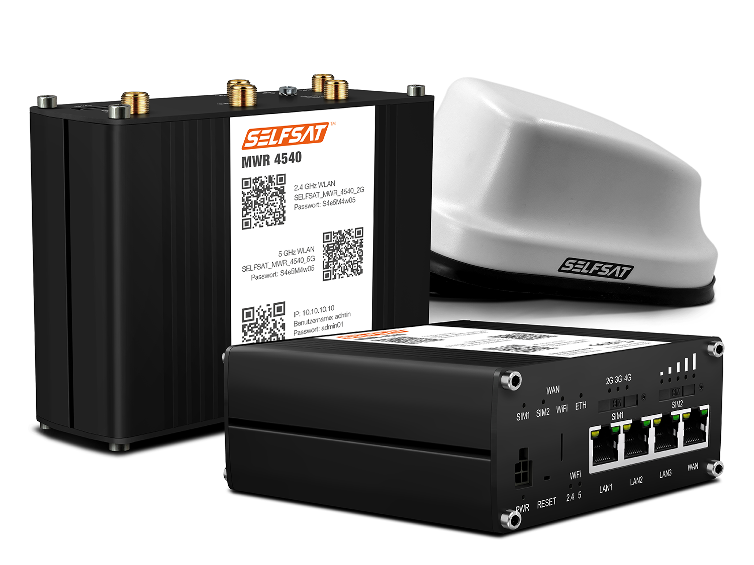 SELFSAT MWR 4540 4G Cat 6 WLAN Router bis 300 Mbps inkl. SELFSAT 5G ...