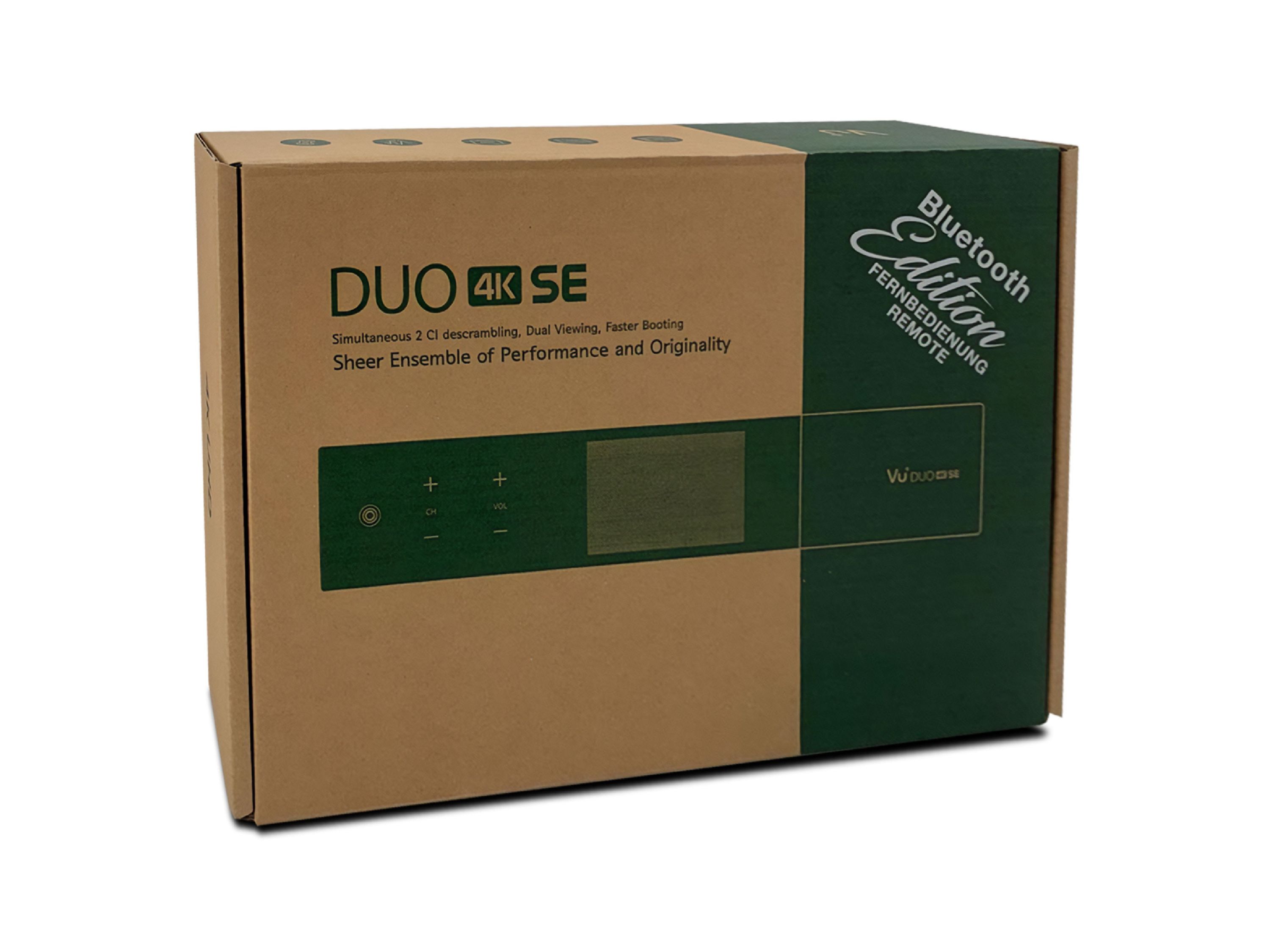 VU+ Duo 4K SE BT 1x DVB-S2X FBC Twin Tuner PVR ready Linux Receiver UHD ...