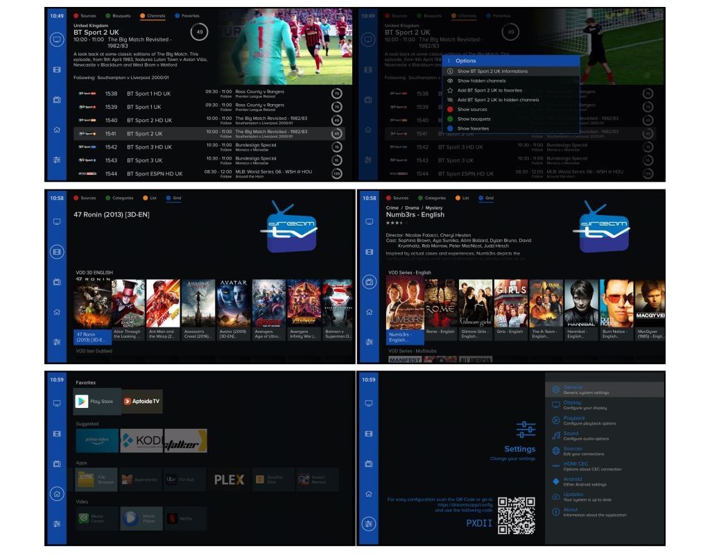 DreamTV Mini Ultra HD Android 9.0 IPTV Streamer Dual Wlan Bluetooth Smart TV Box | 13529