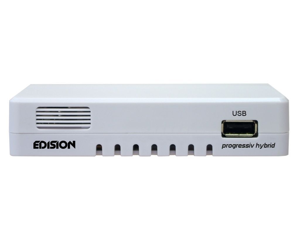 Edision progressiv hybrid nano DVB-C/T2 HD Kabel-Receiver weiß | 12857