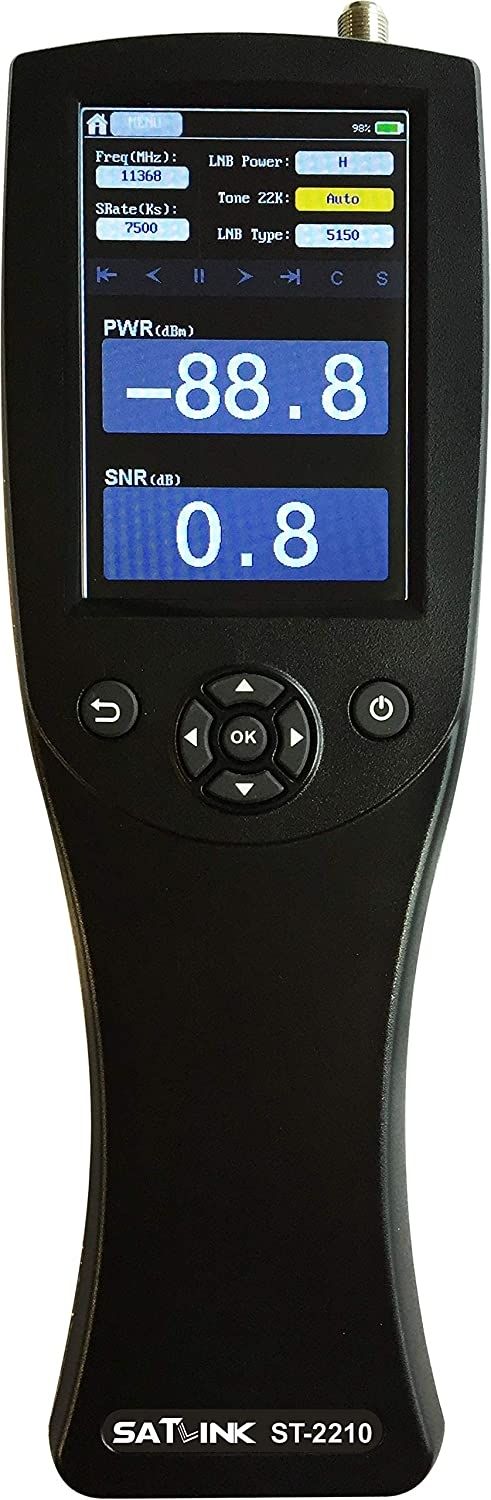 Satlink ST-2210 DVB-S/S2 Touch screen Satellite TV Finder with Spectrum ...