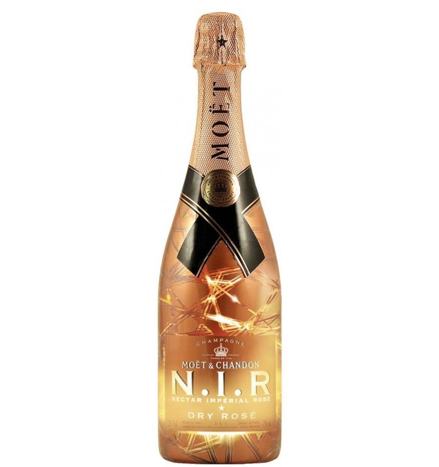 MOËT & CHANDON N.I.R. NECTAR IMPÉRIAL ROSÉ DRY 0,75l mit Beleuchtung | 15000
