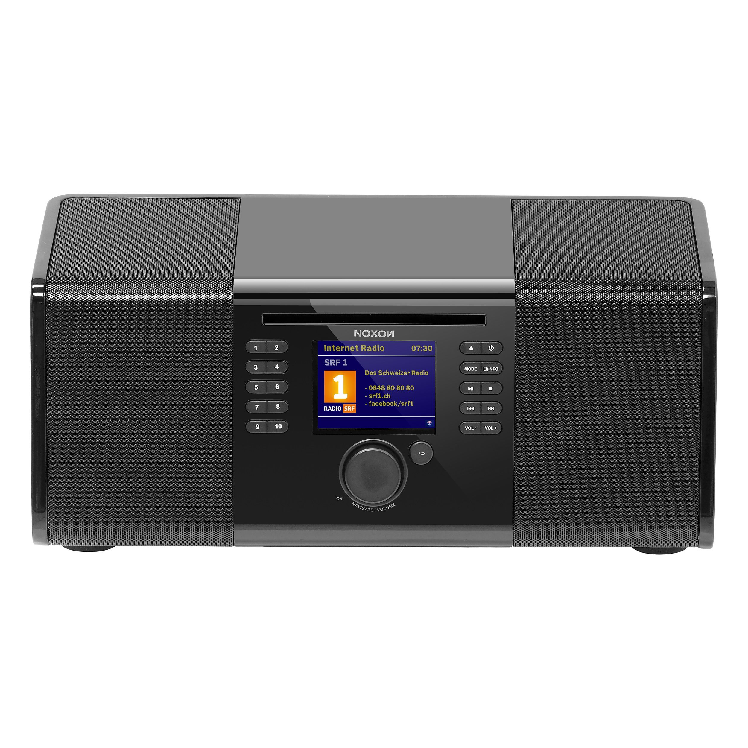 Noxon iRadio 600 CD Schwarz Hochglanz - 2.1 Premium Soundsystem ...
