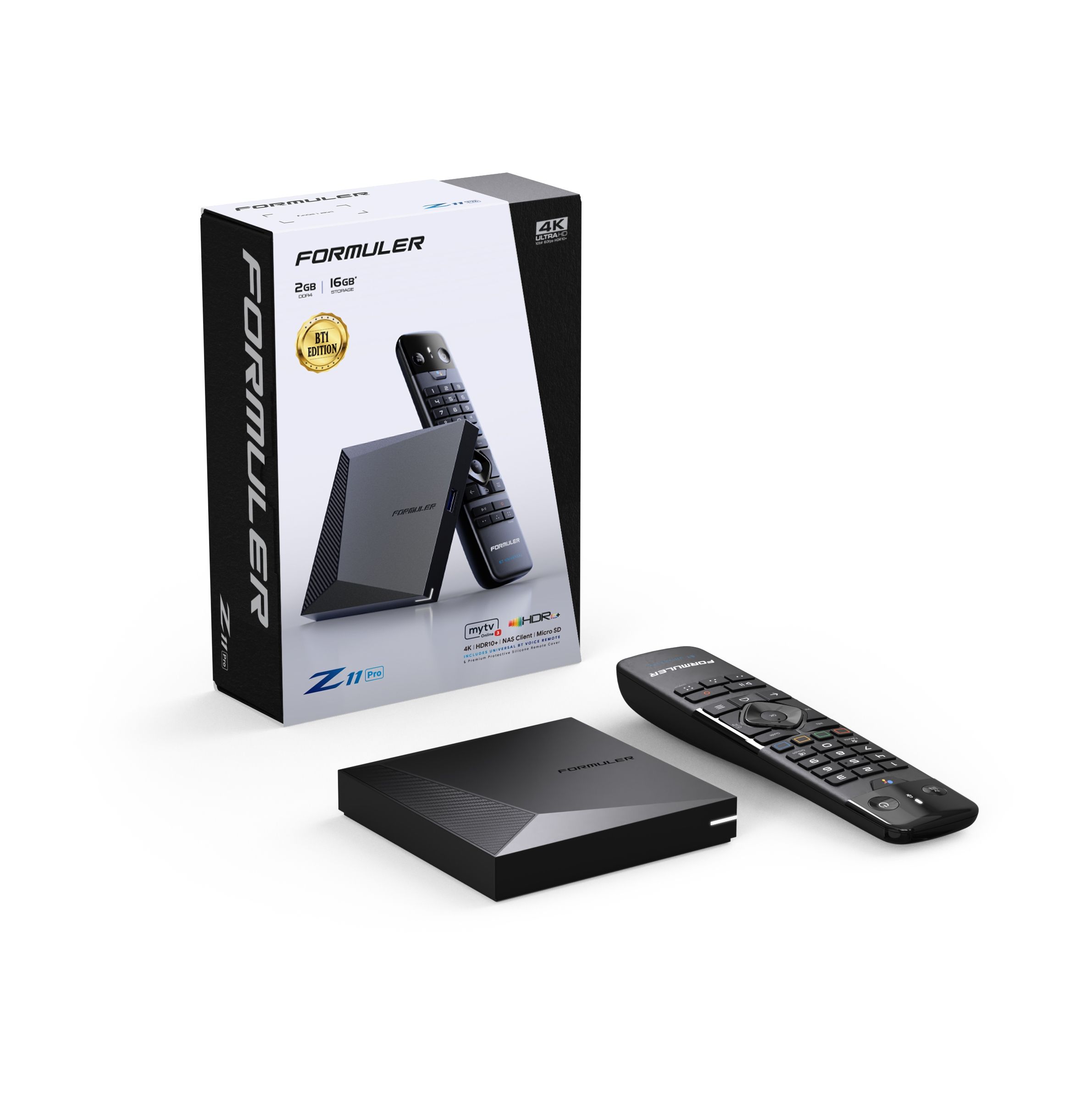 Formuler Z11 Pro BT1-Edition 4K UHD Android 11 IP-Receiver HDR10, Dual-WiFi, HDMI, USB 3.0 ...