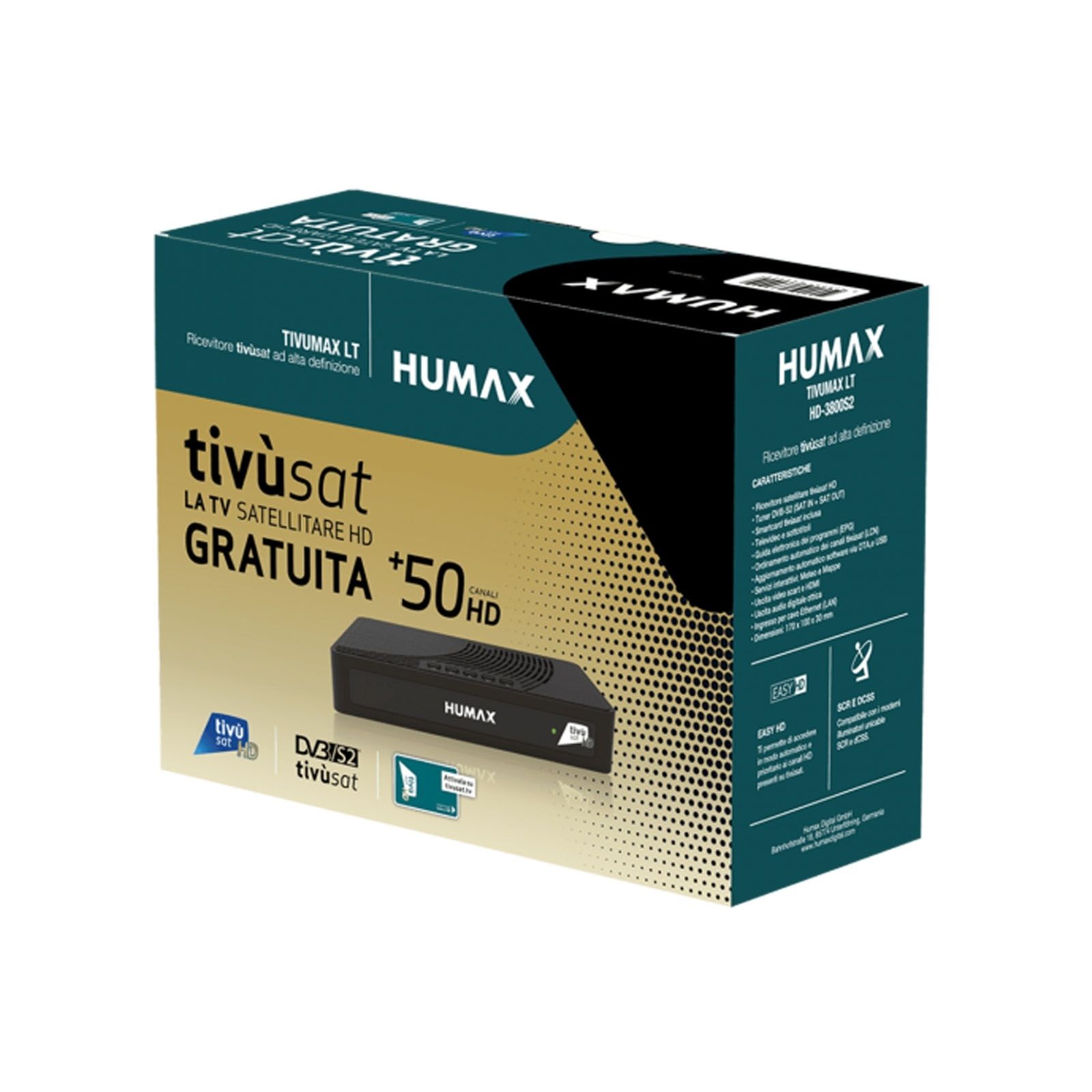 Humax Tivumax LT HD-3801S2 Full HD DVB-S2 Sat Receiver mit aktiver ...