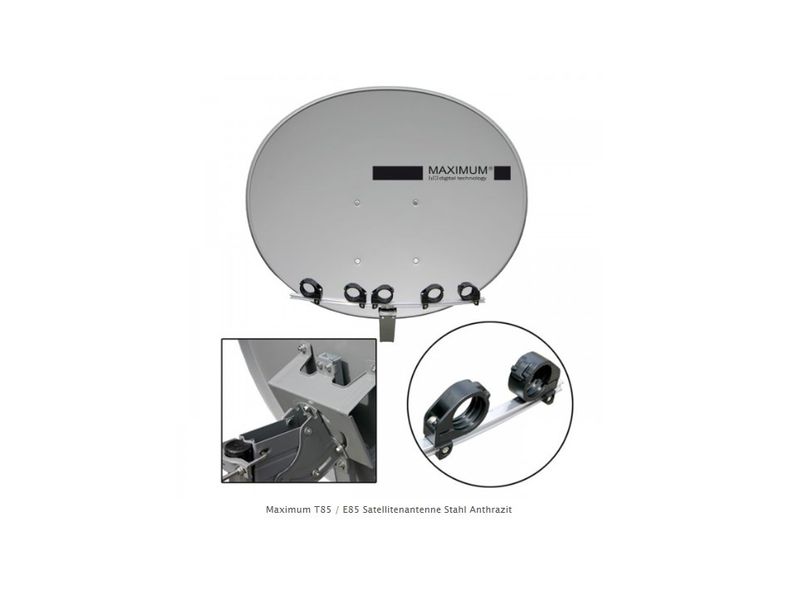 Maximum T85 / E85 Satellitenantenne Stahl Anthrazit | 10851