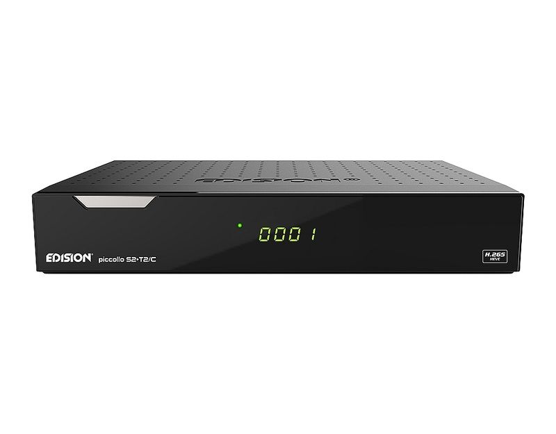 Edision piccollo S2+T2/C HD-Combo-Receiver H.265/HEVC schwarz | 13214